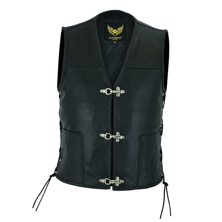 Shop High Quality Mens Classic Leather Vests and cuts – Leatherick AU